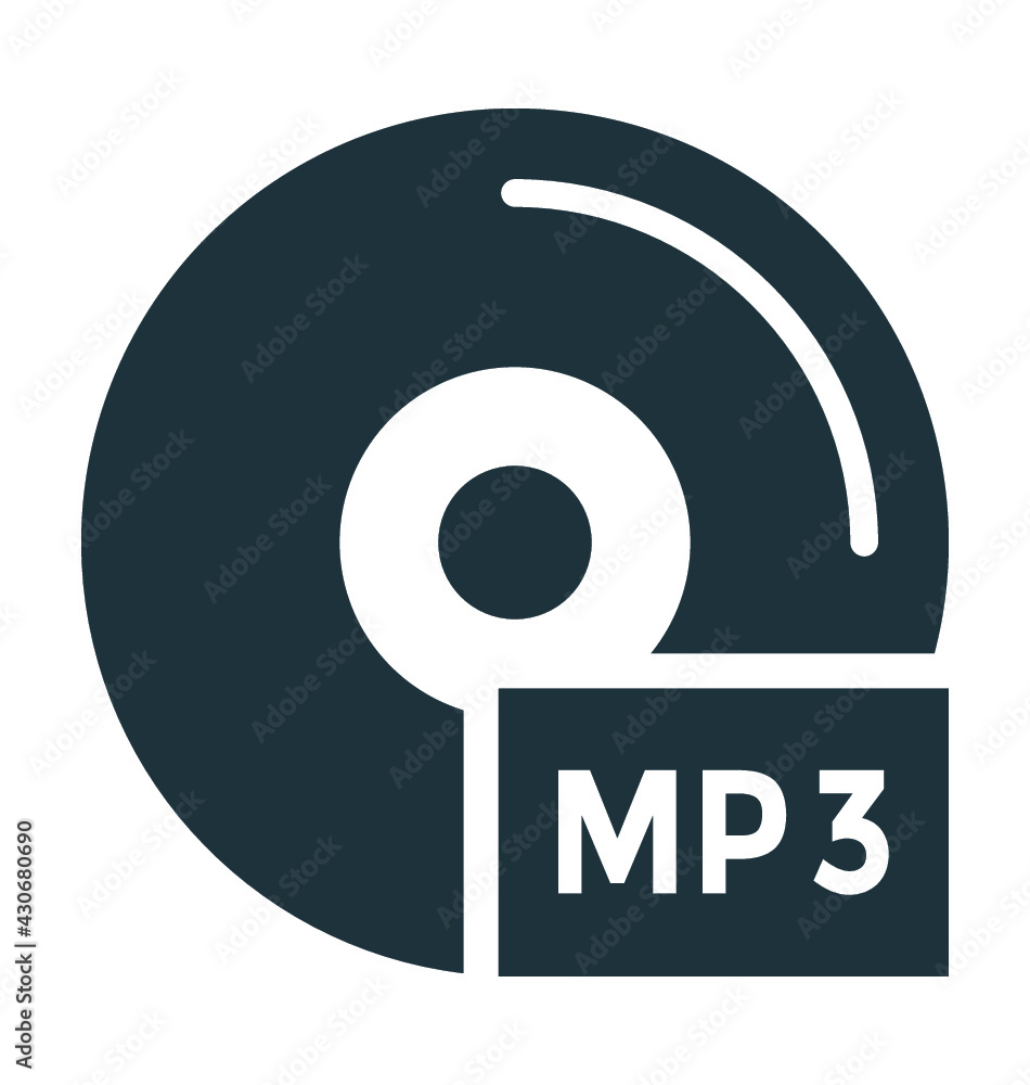 MP3 Disc vector de Stock | Adobe Stock