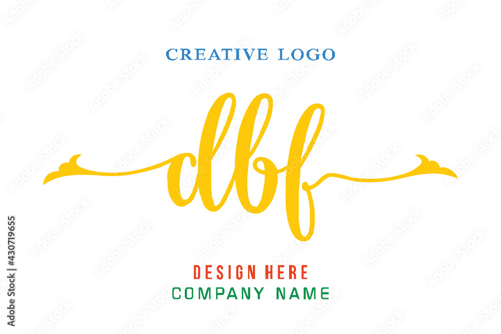 DBF lettering logo is simple, easy to understand and authoritative ...