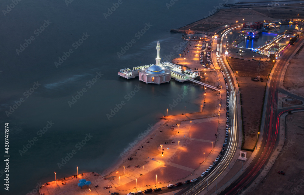 Jeddah sea masjid (Al rahman mosque), Saudi arabia Stock Photo | Adobe ...