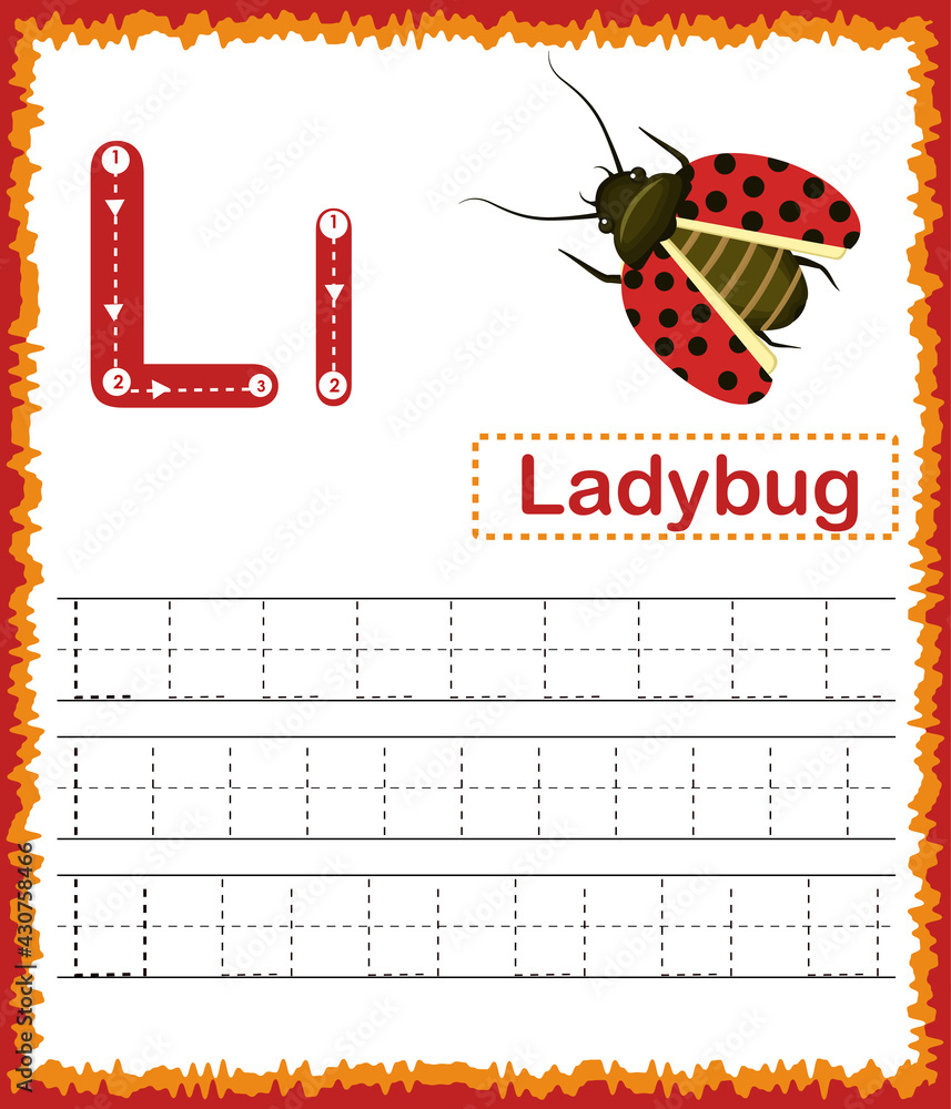 Vector illustration of exercises with cartoon vocabulary for kids ...