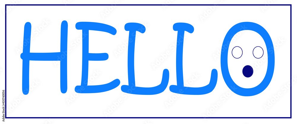 Hello Speech Message Text Hello,Hi, Hello. Banner, speech bubble ...