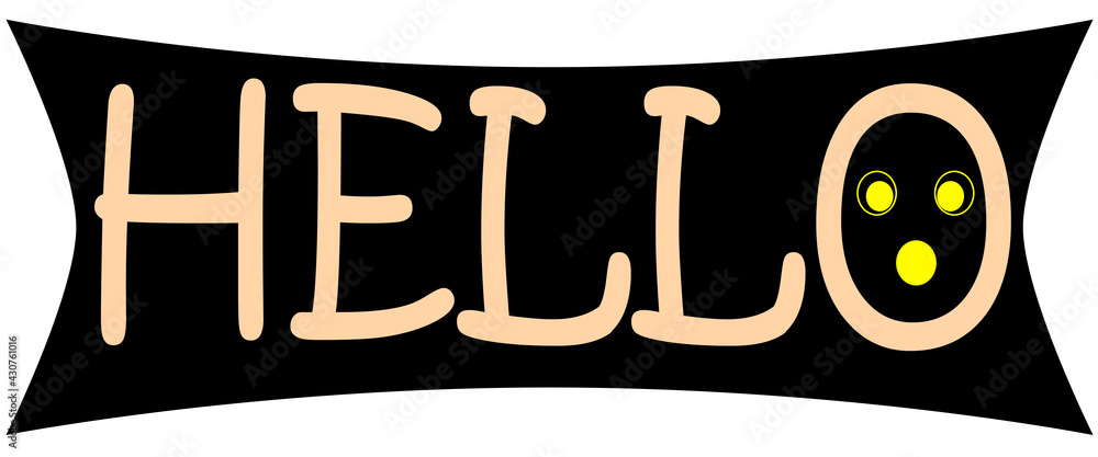 Hello Speech Message Text Hello,Hi, Hello. Banner, speech bubble ...