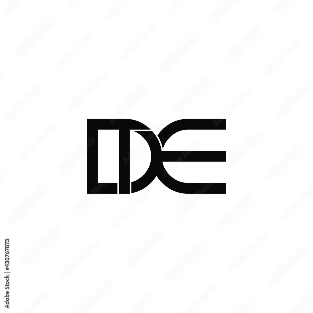 dte letter original monogram logo design Stock Vector | Adobe Stock