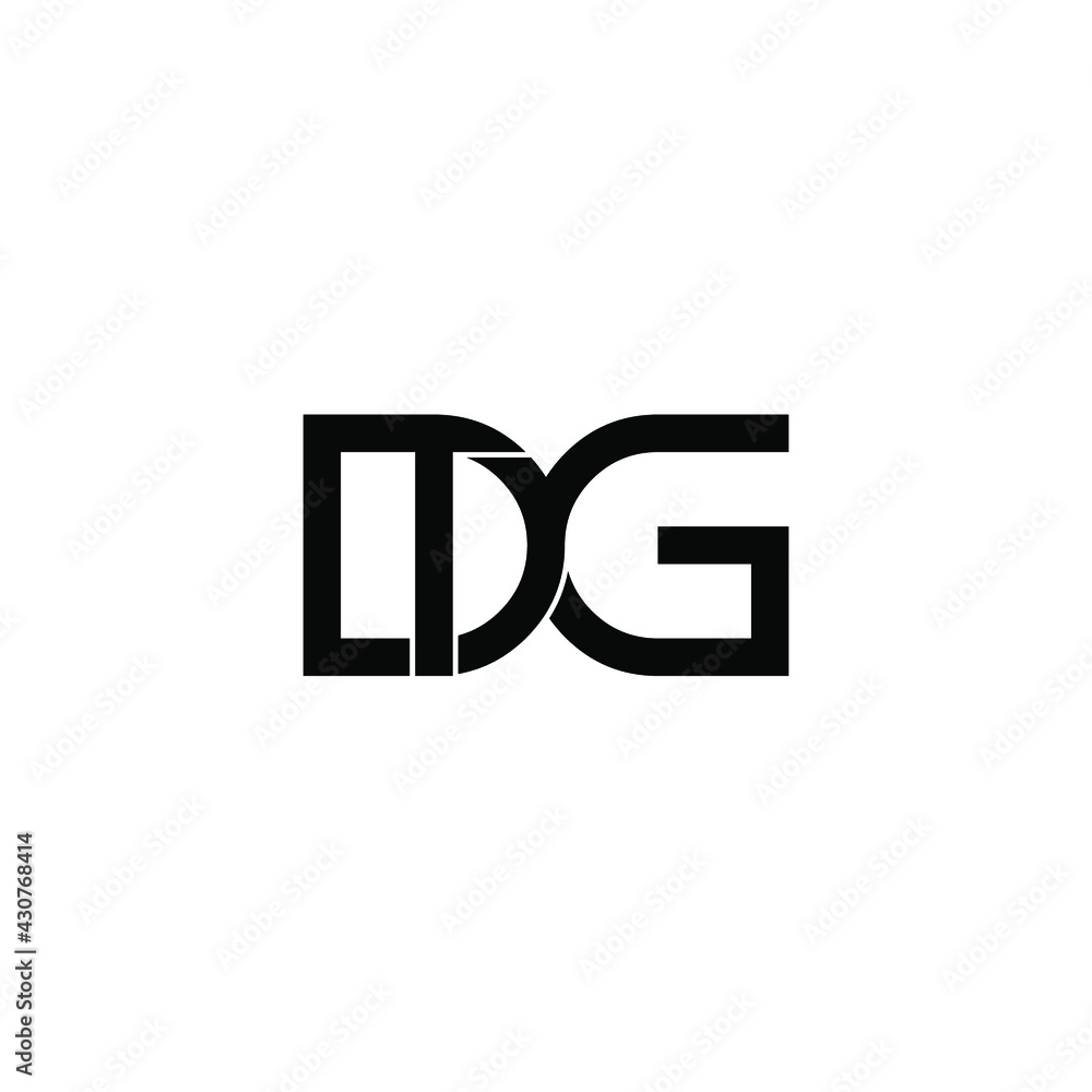 dtg letter original monogram logo design Stock Vector | Adobe Stock