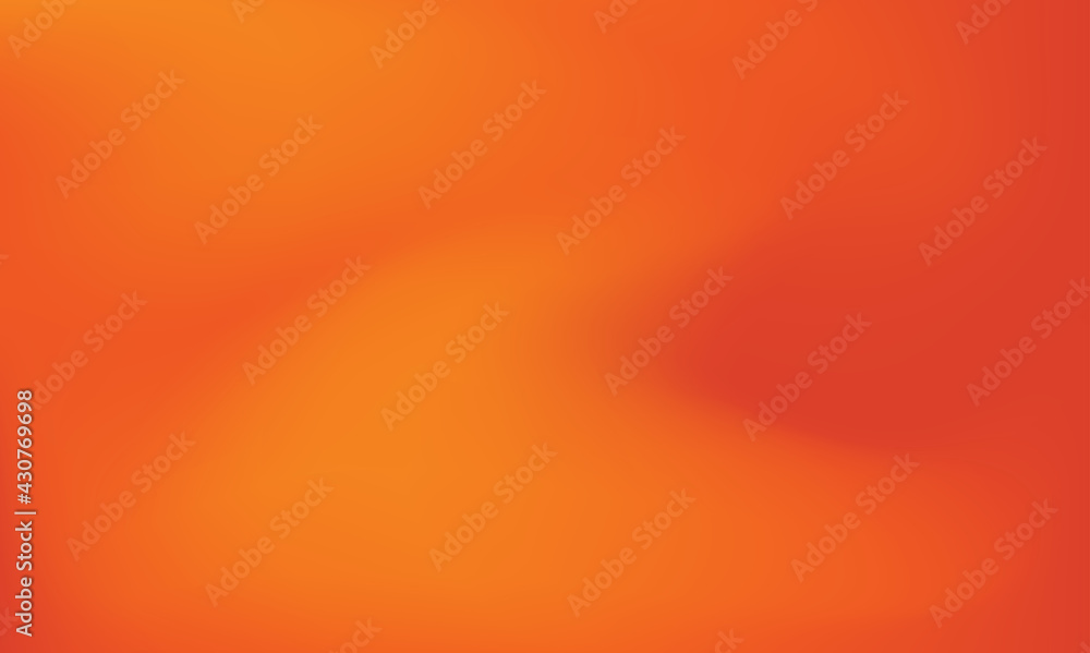 Orange red color gradient mesh background, abstract brurred orange ...