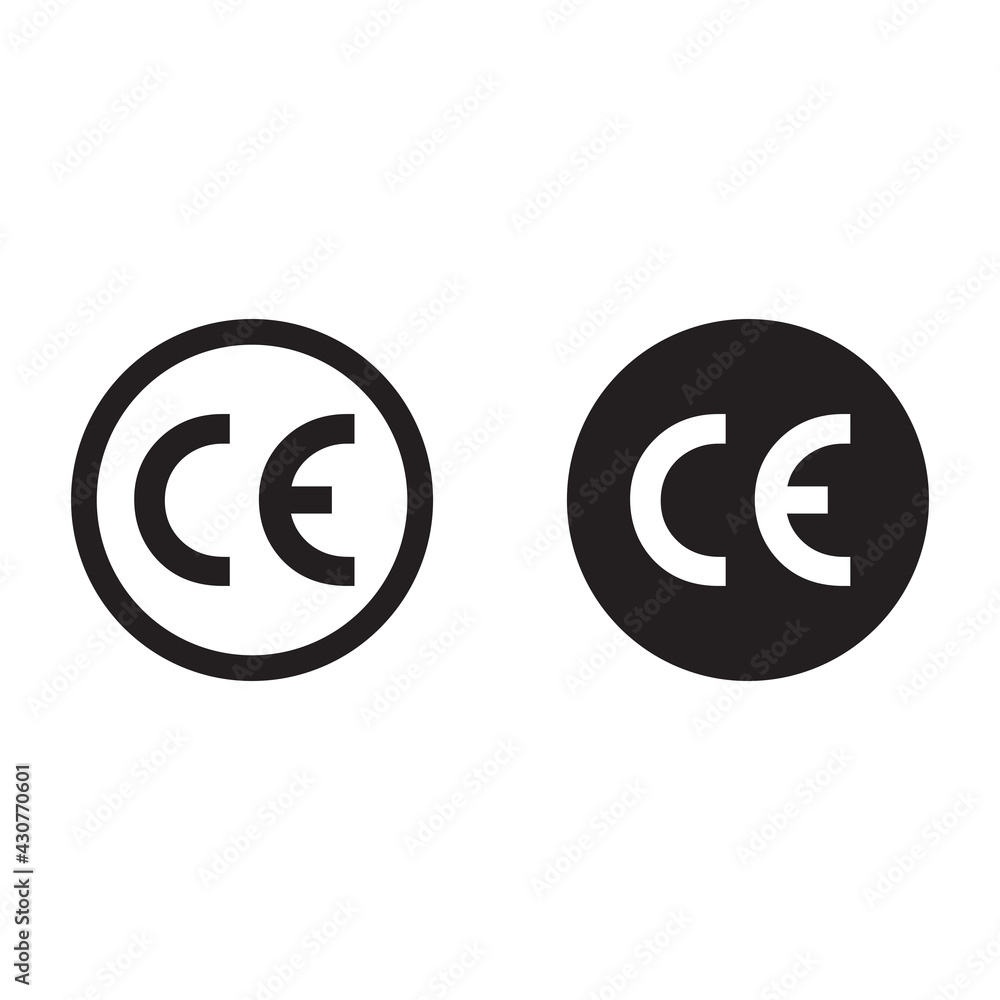 CE mark symbol . Vector illustration Stock Vector | Adobe Stock