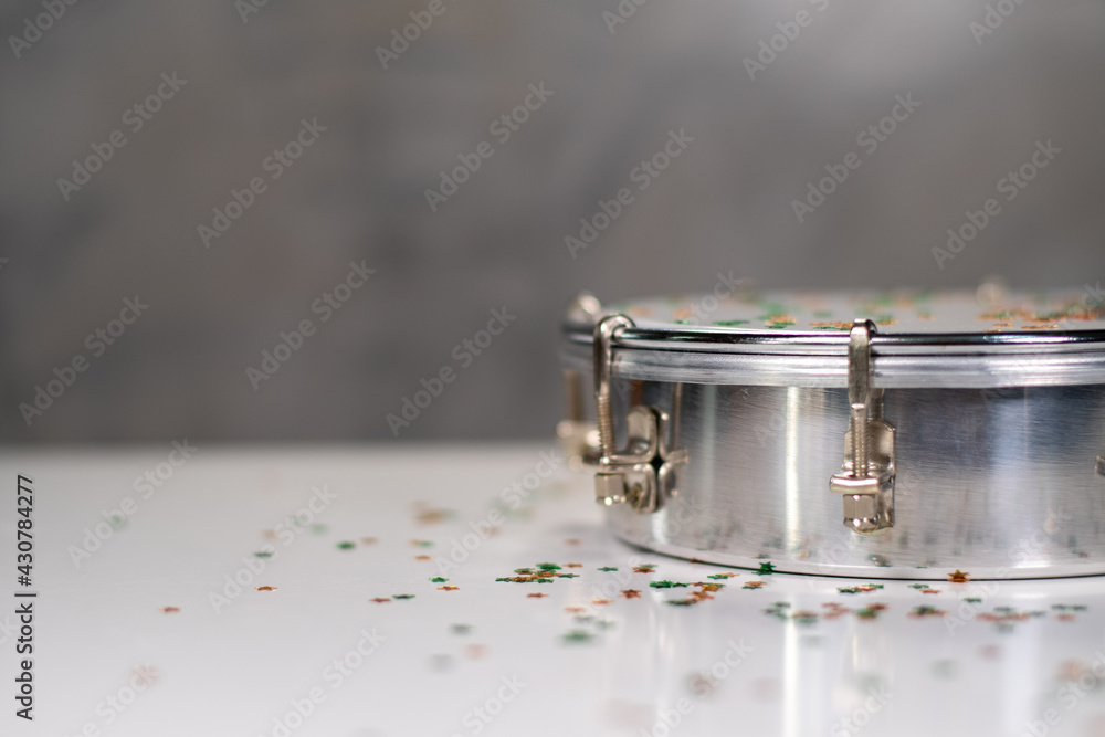 Tamborim. Brazilian instrument of percussion used to play samba used in ...