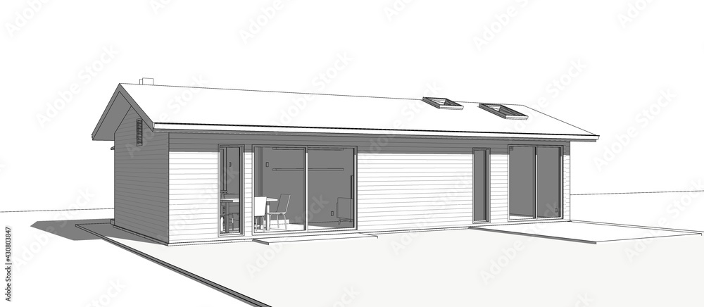 Rectangular Shaped Houses