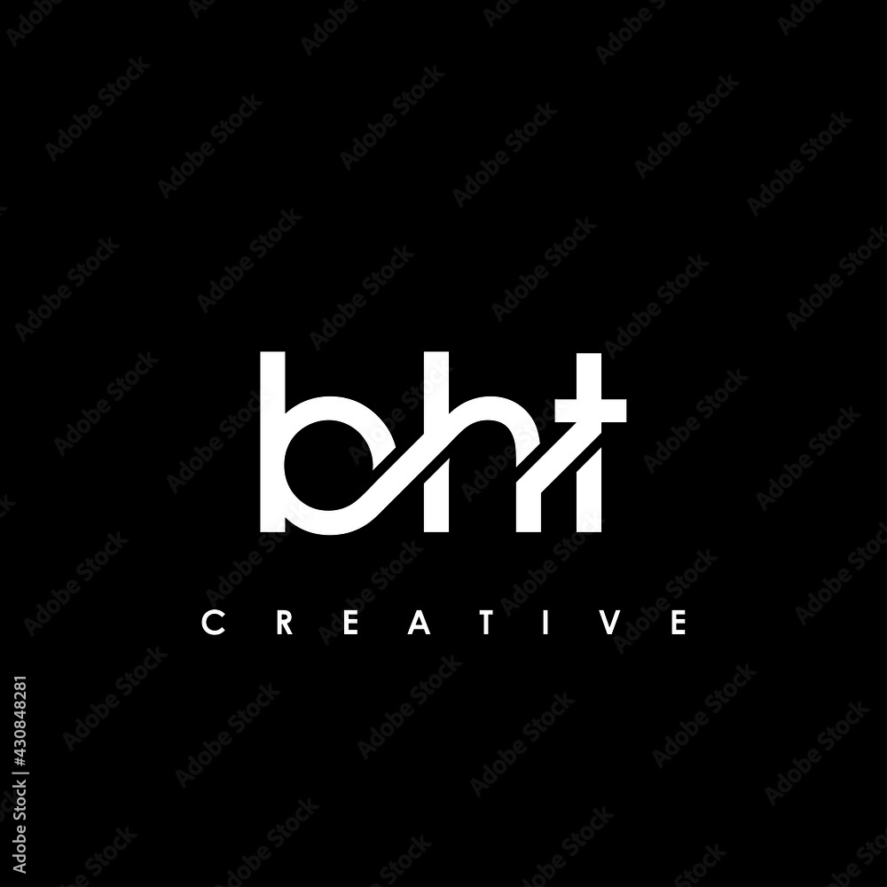 BHT Letter Initial Logo Design Template Vector Illustration Stock ...