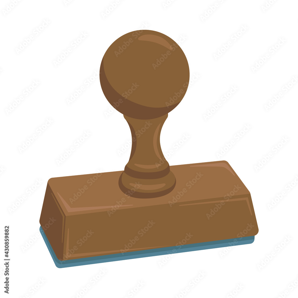 Stamp Sign Emoji Icon Illustration. Mark Vector Symbol Emoticon Design ...