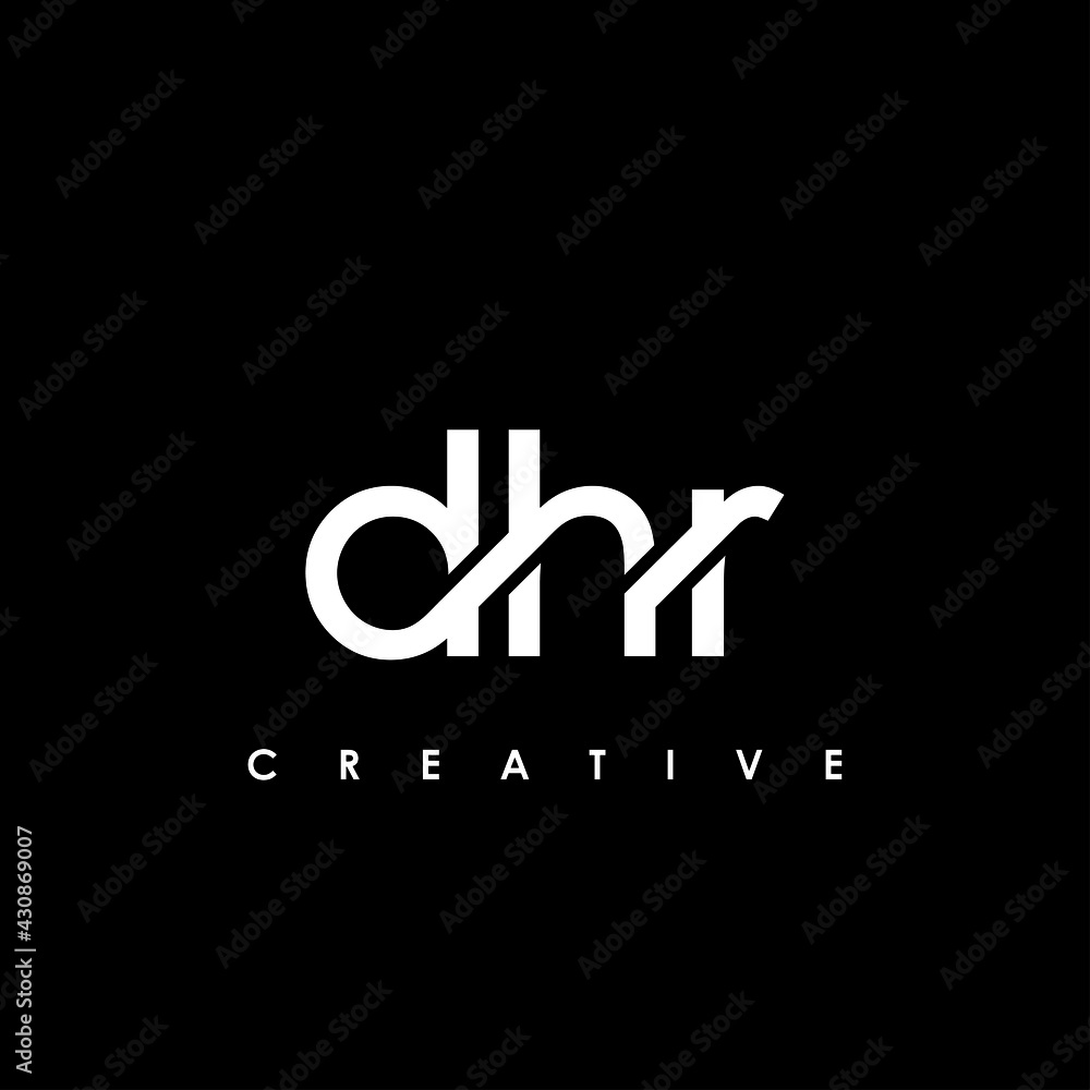 DHR Letter Initial Logo Design Template Vector Illustration Stock ...