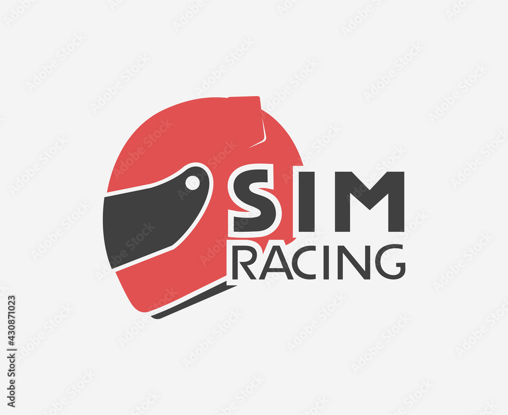 Simracing symbol design Stock Vector | Adobe Stock