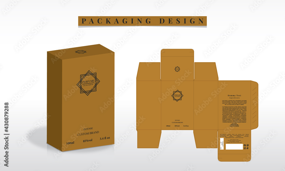 Packaging Box Design Vector Collection of design elements, labels ...
