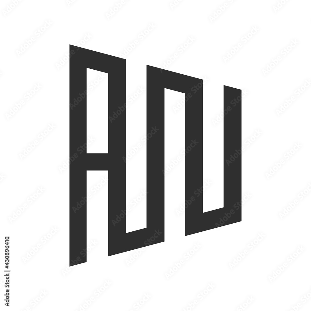 Initial WA Letter Logo Design Vector Template Stock Vector | Adobe Stock