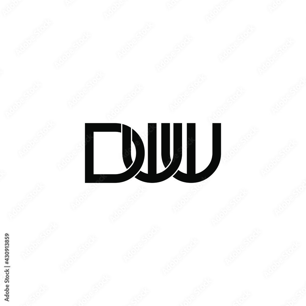 dww letter original monogram logo design Stock Vector | Adobe Stock