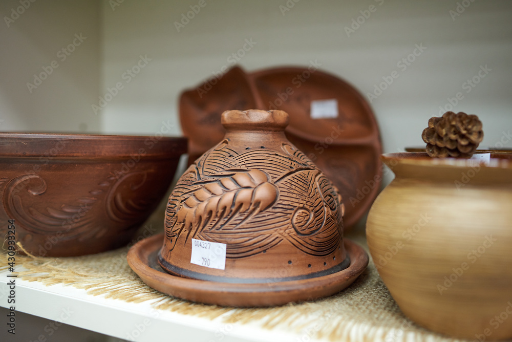 Earthen vessel with an image of an ear Stock Photo | Adobe Stock