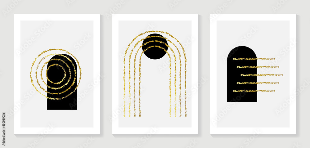 Abstract Math art background vector. Modern block color art wallpaper ...