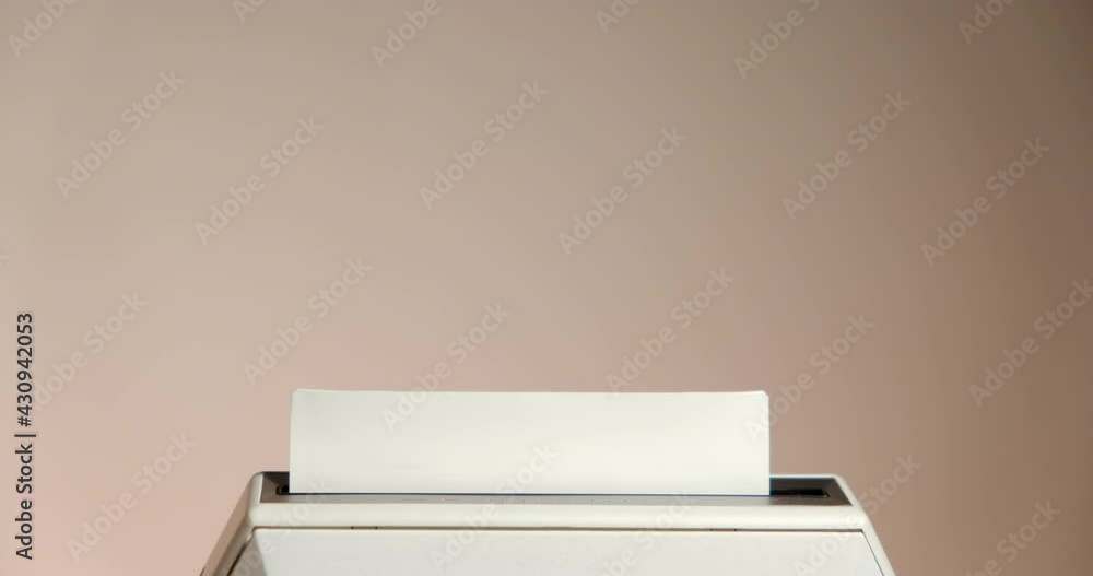 Printer printing white picture. Printing an empty photo. Template for ...