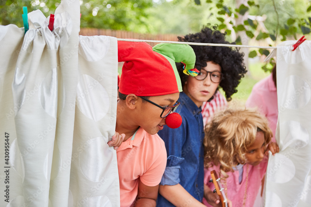 Children at the theater play in the talent show Stock Photo | Adobe Stock