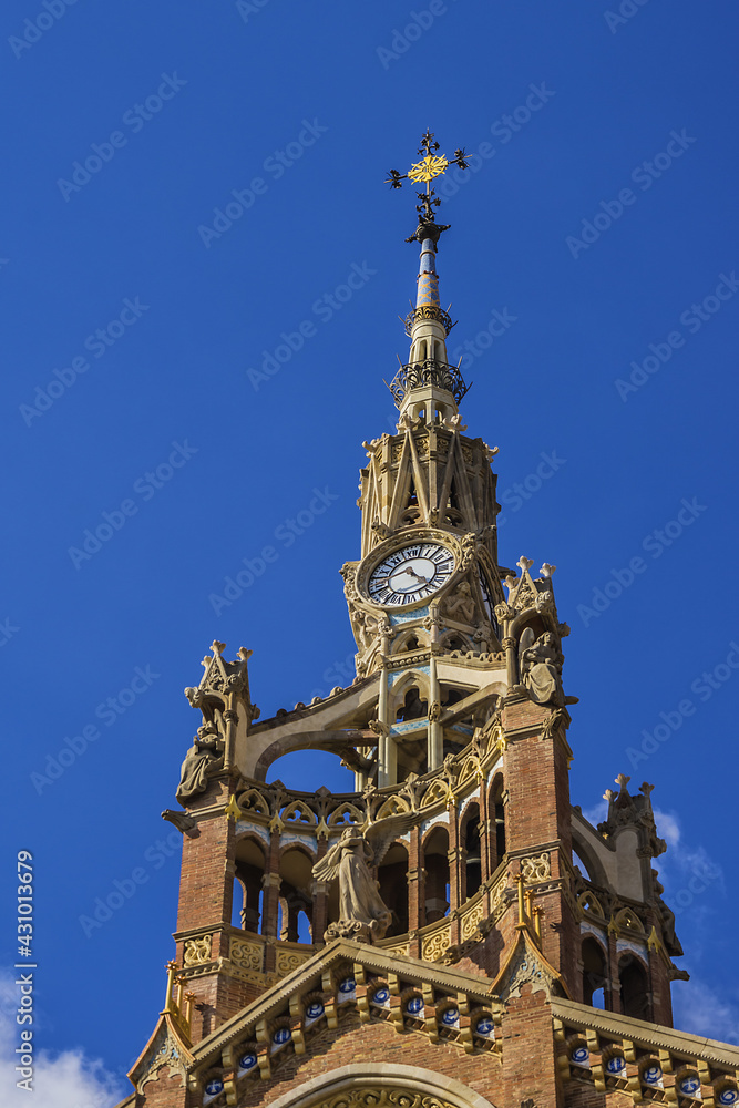 Architectural fragments of old Hospital Holy Cross and Saint Paul (Sant ...