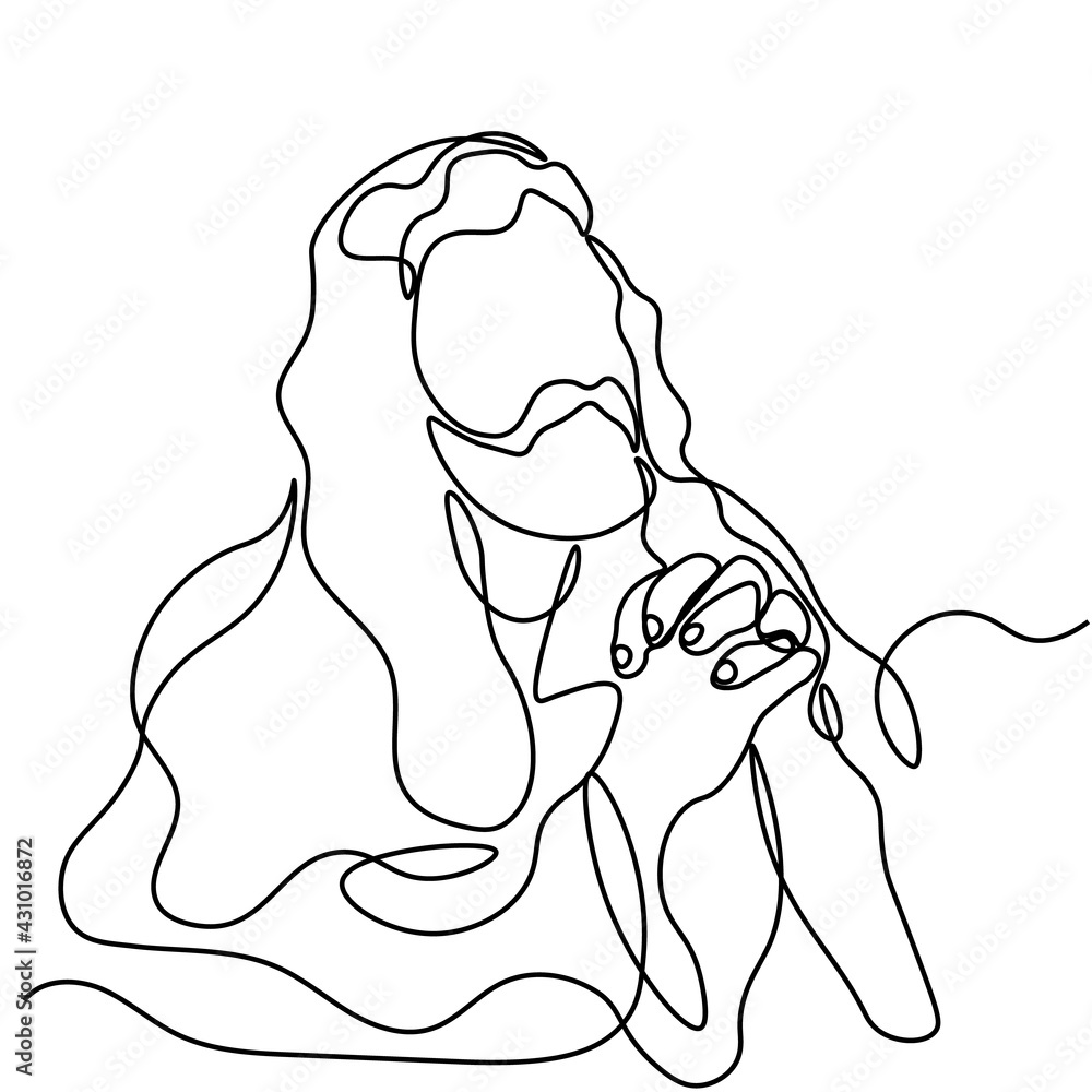 Jesus Hands With Holes Clip Art