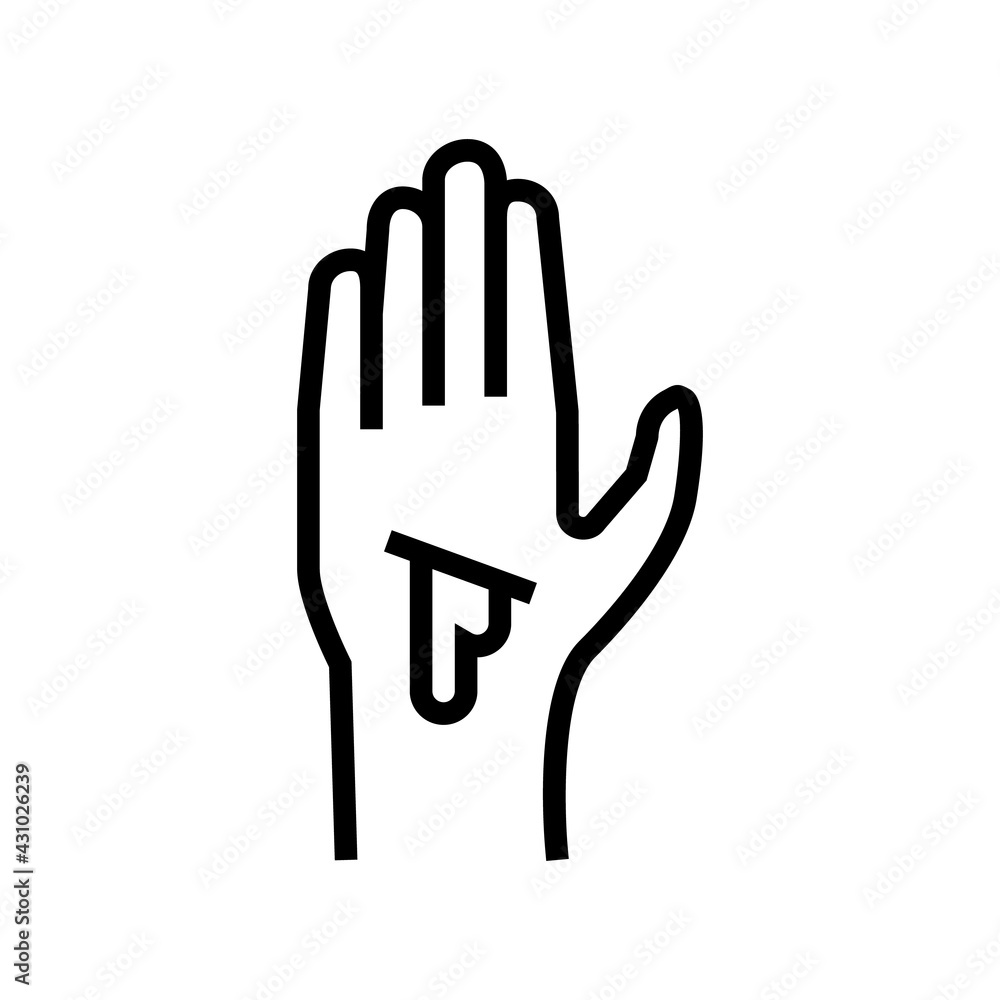 arterial bleeding disease line icon vector. arterial bleeding disease ...