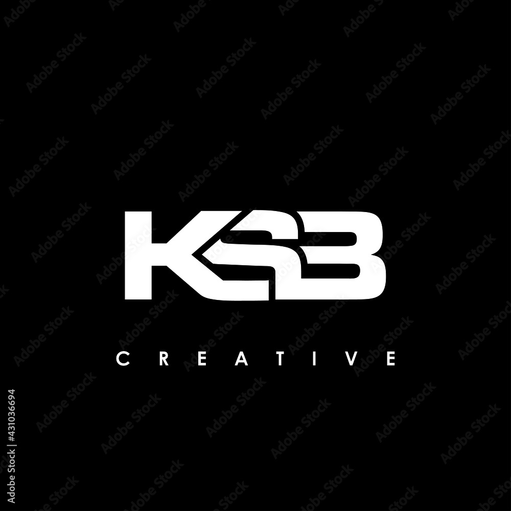 Vetor de KSB Letter Initial Logo Design Template Vector Illustration do ...