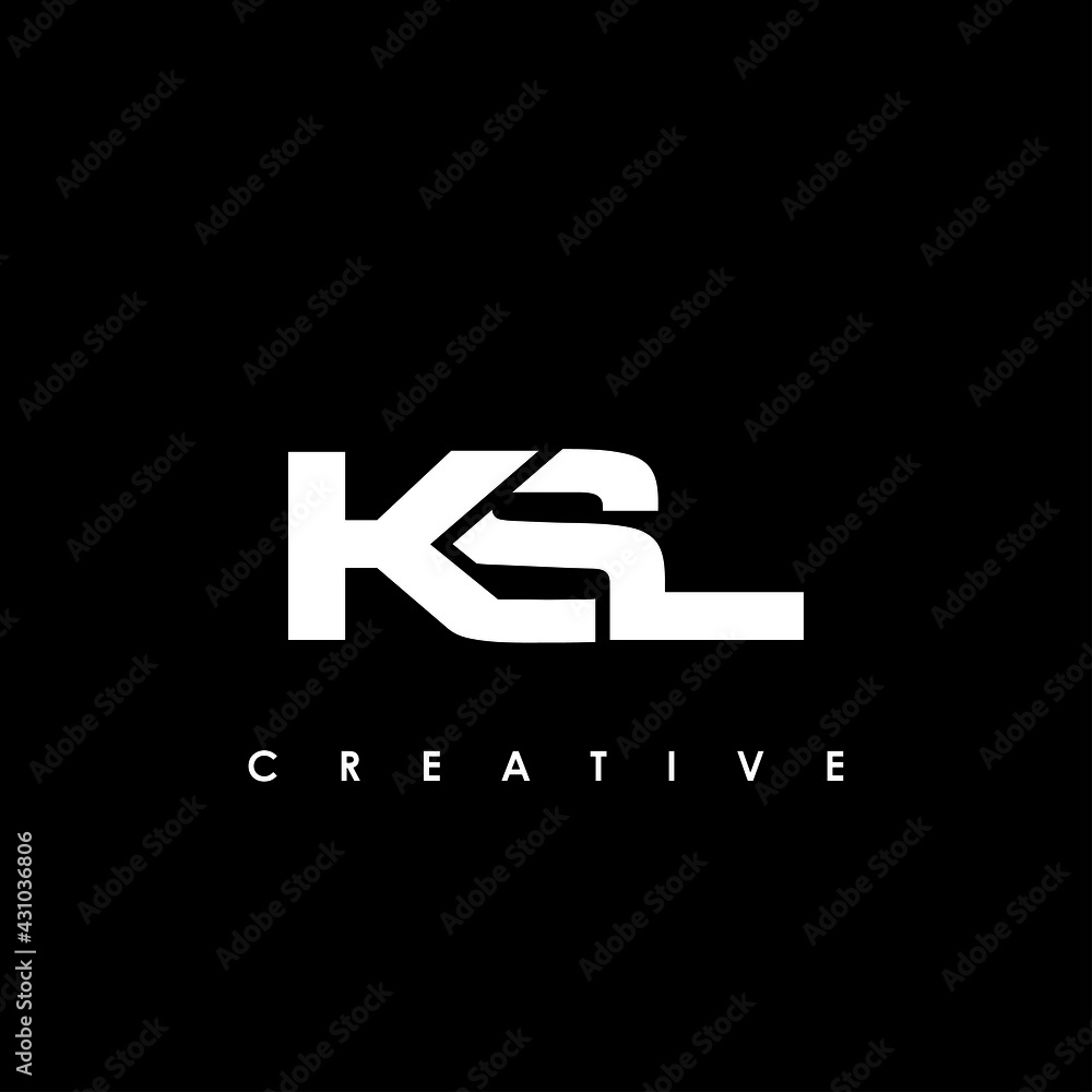 KSL Letter Initial Logo Design Template Vector Illustration Stock ...