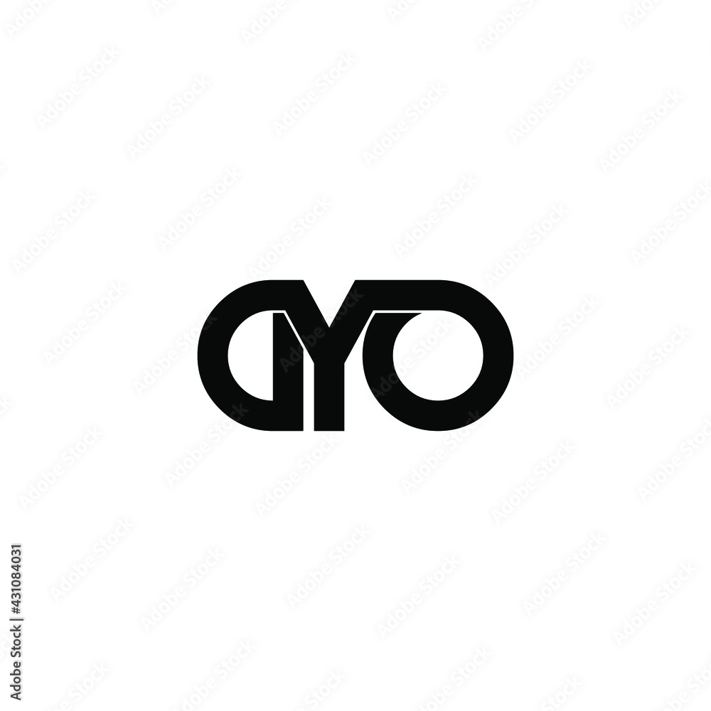dyo letter original monogram logo design Stock Vector | Adobe Stock