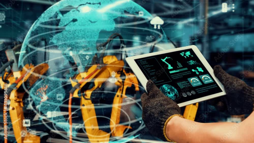 Smart industry robot arms modernization for innovative factory ...