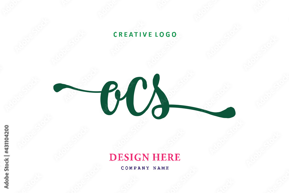 OCS lettering logo is simple, easy to understand and authoritative ...