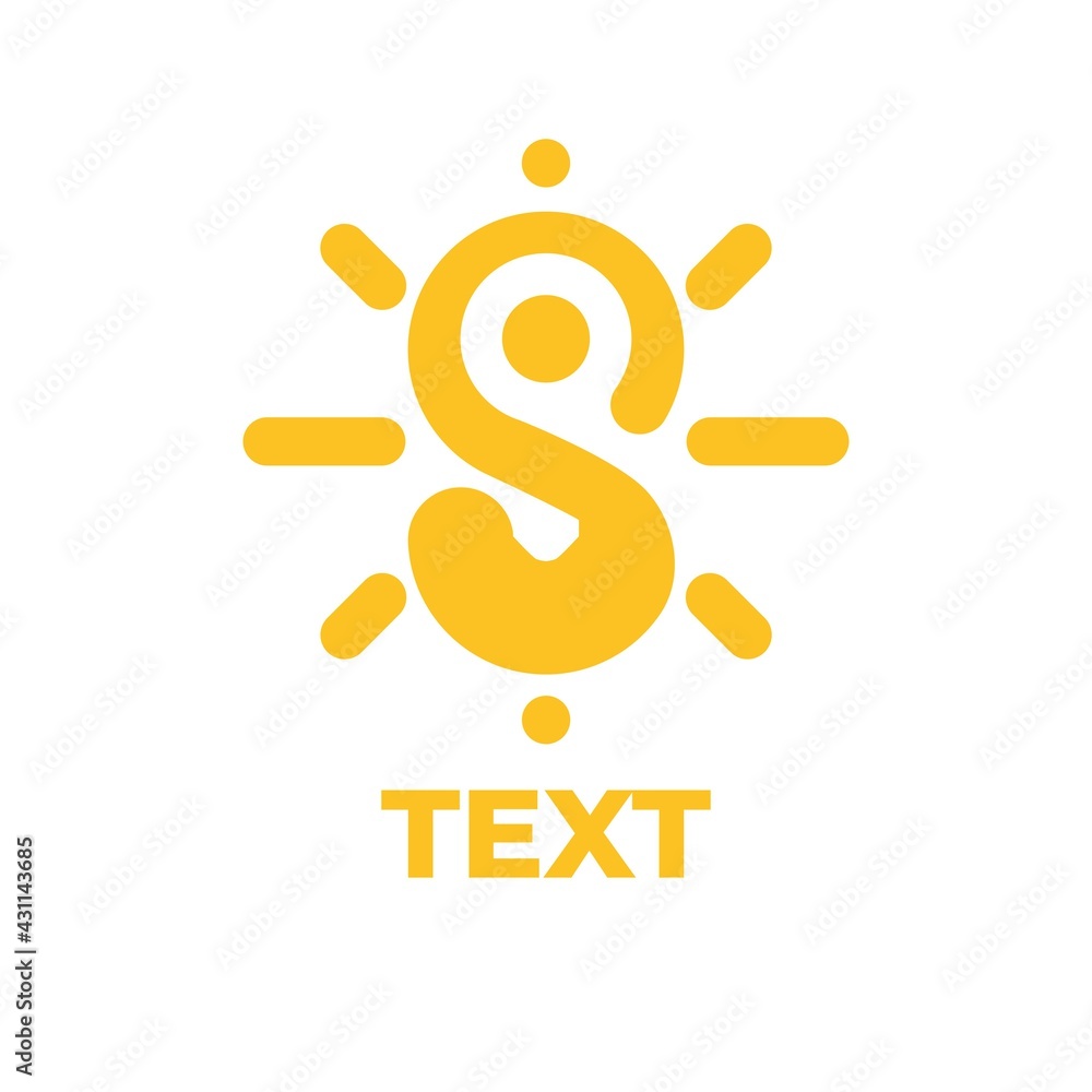 Logo elements: Letter 's' and a light bulb. Vector. Stock Vector ...