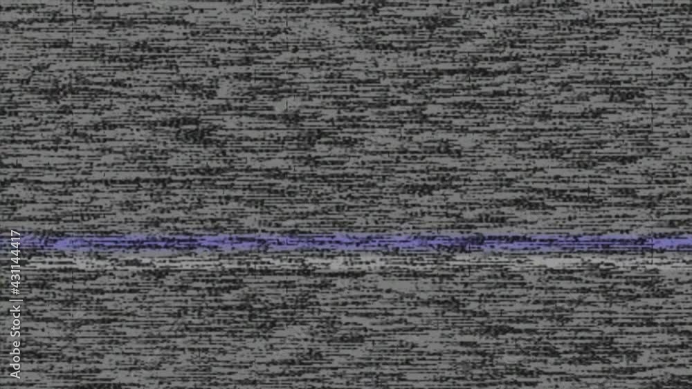 Old 90s TV Overlay of Scan Lines VHS effect. Screen noise interference ...
