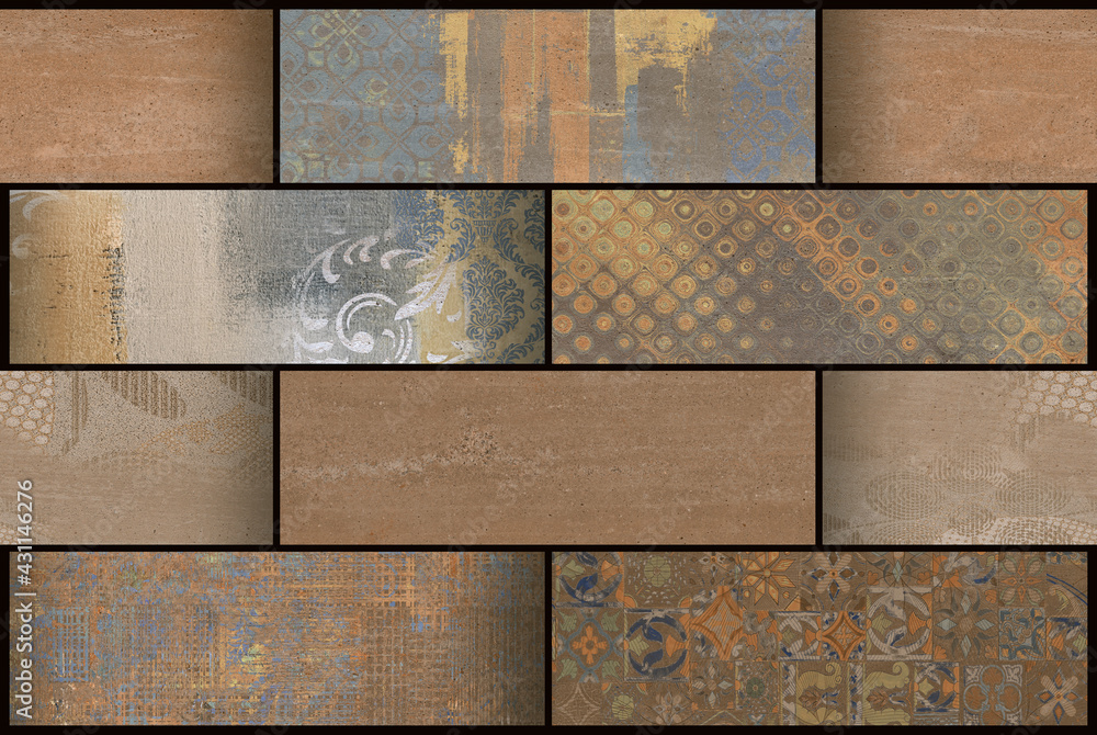 Digital Wall Tiles And Floor Tiles Design For Digital Printing. Also ...