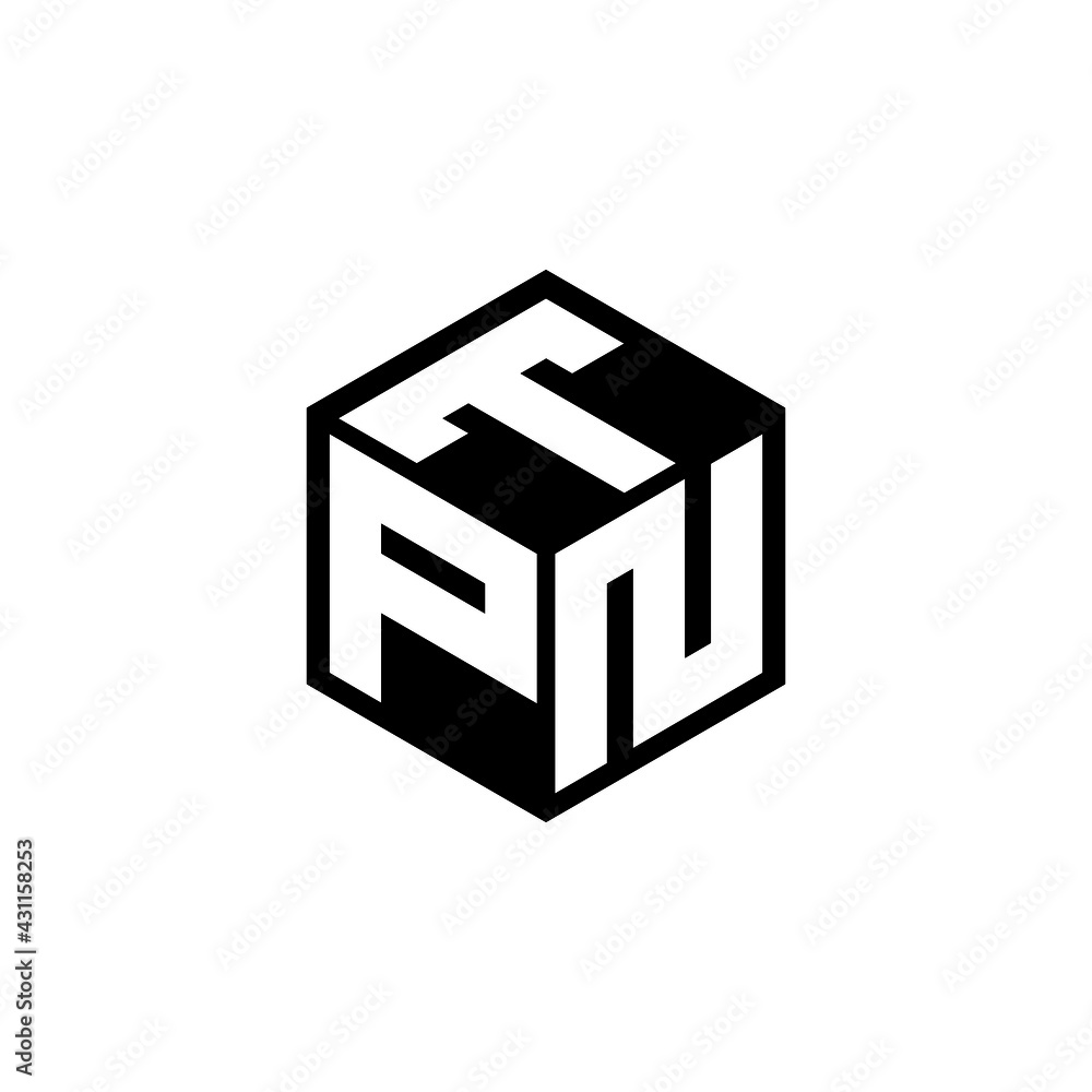 PNT letter logo design with white background in illustrator, vector ...