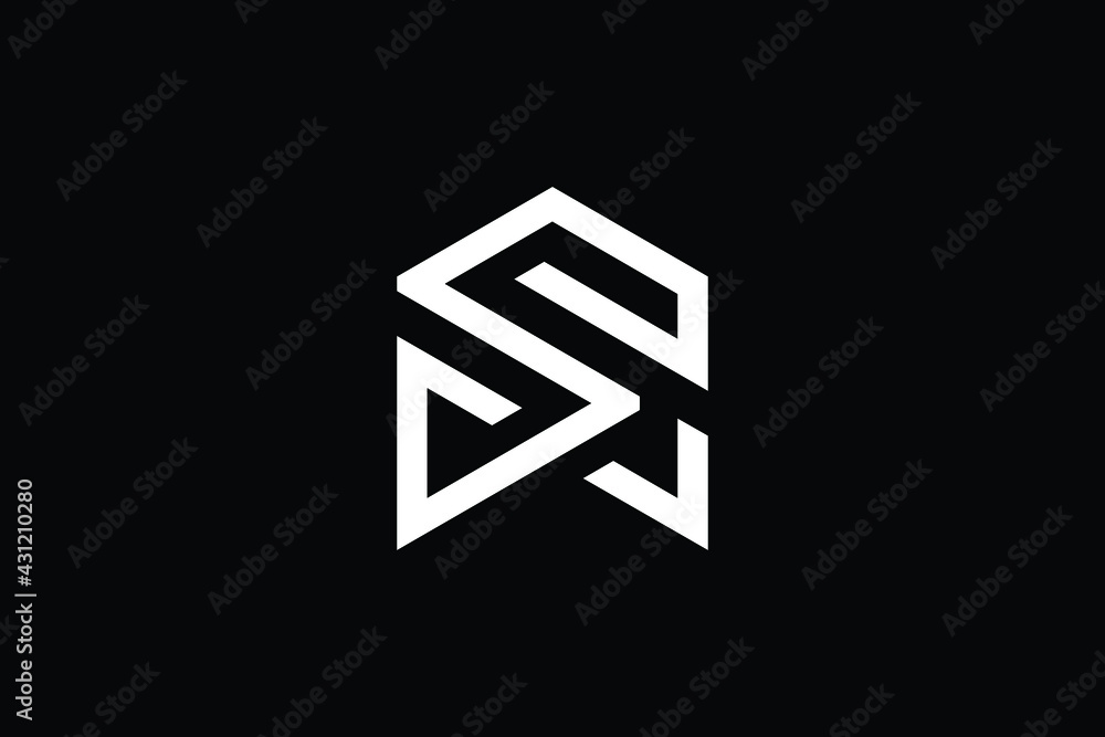 WS logo letter design on luxury background. SW logo monogram initials ...