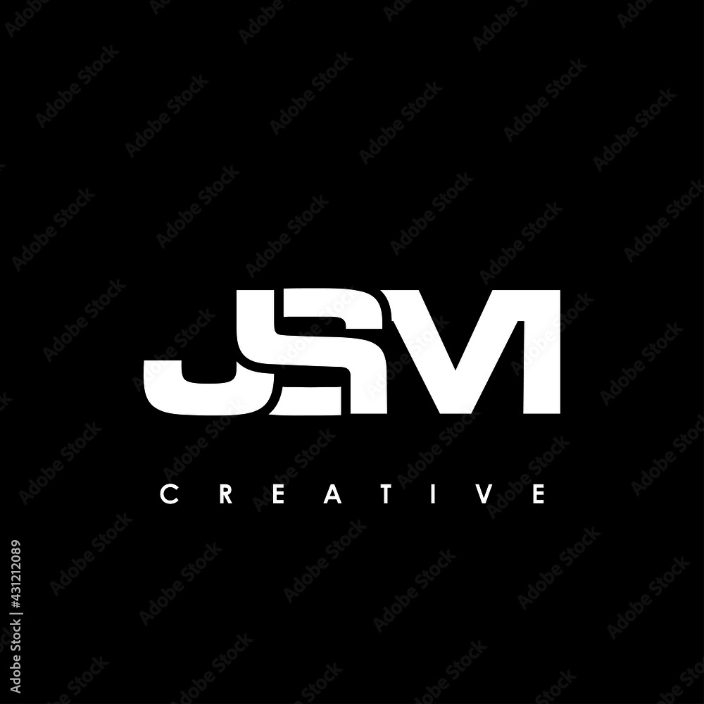 Vetor de JSM Letter Initial Logo Design Template Vector Illustration do ...