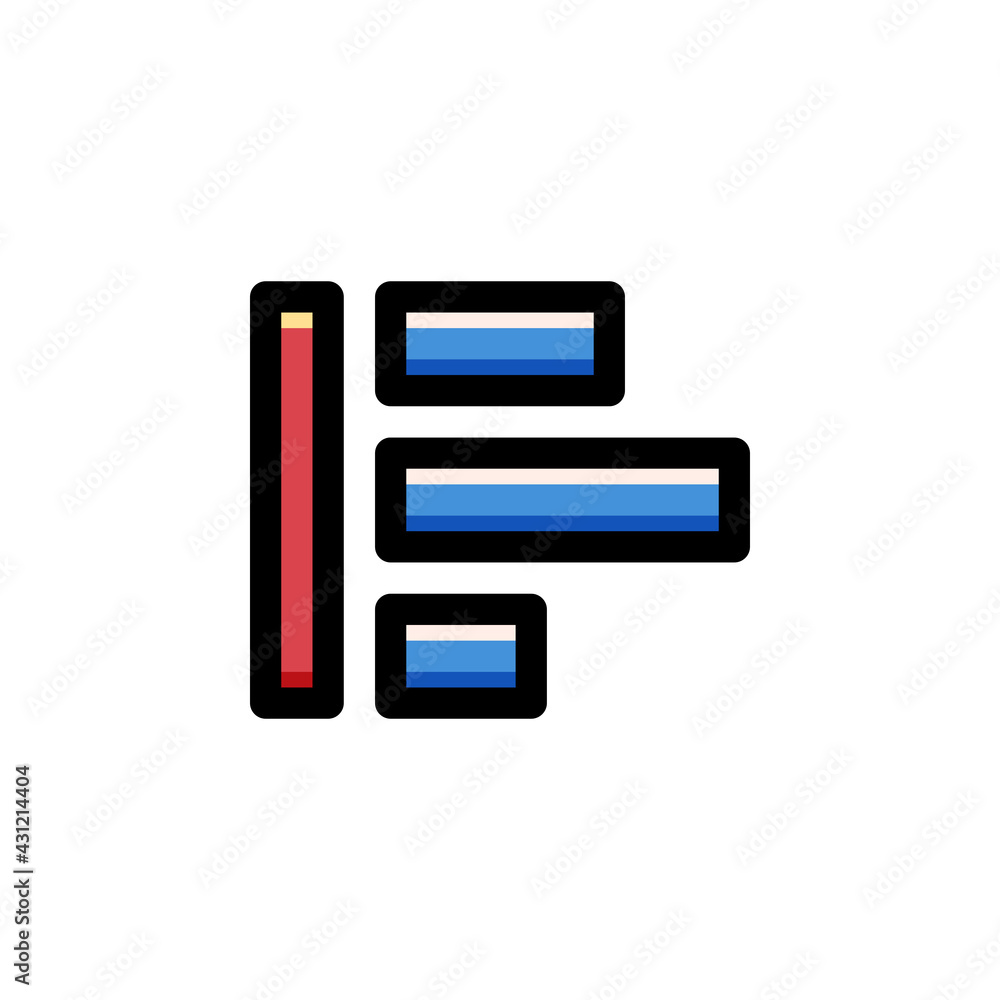 Alignment User Interface Outline Icon Logo Vector Illustration. Stock ...