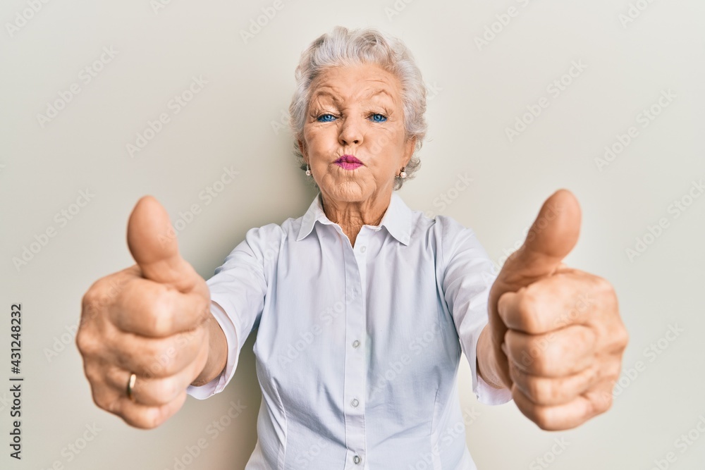 Thumbs Up Funny Face