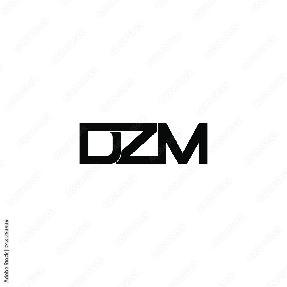 dzm letter original monogram logo design Stock Vector | Adobe Stock