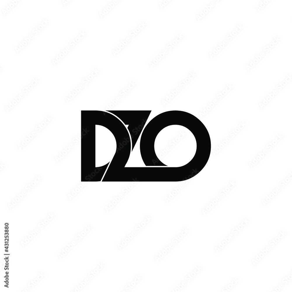 dzo letter original monogram logo design Stock Vector | Adobe Stock