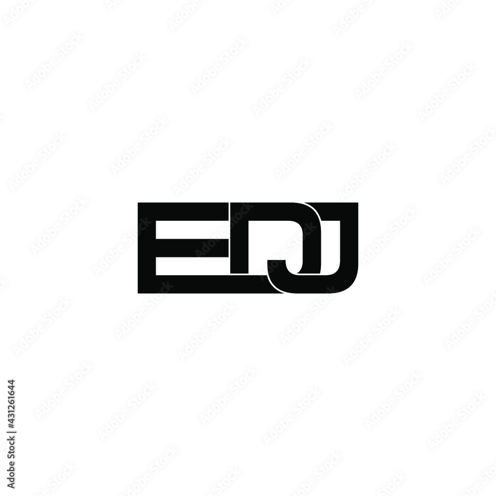 edj letter original monogram logo design Stock Vector | Adobe Stock