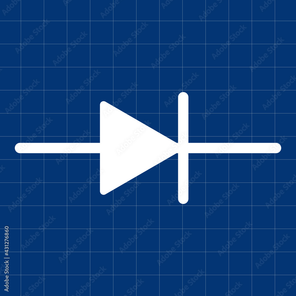Vector illustration symbol Diode (Rectifier Diode) Generic Symbol Stock ...