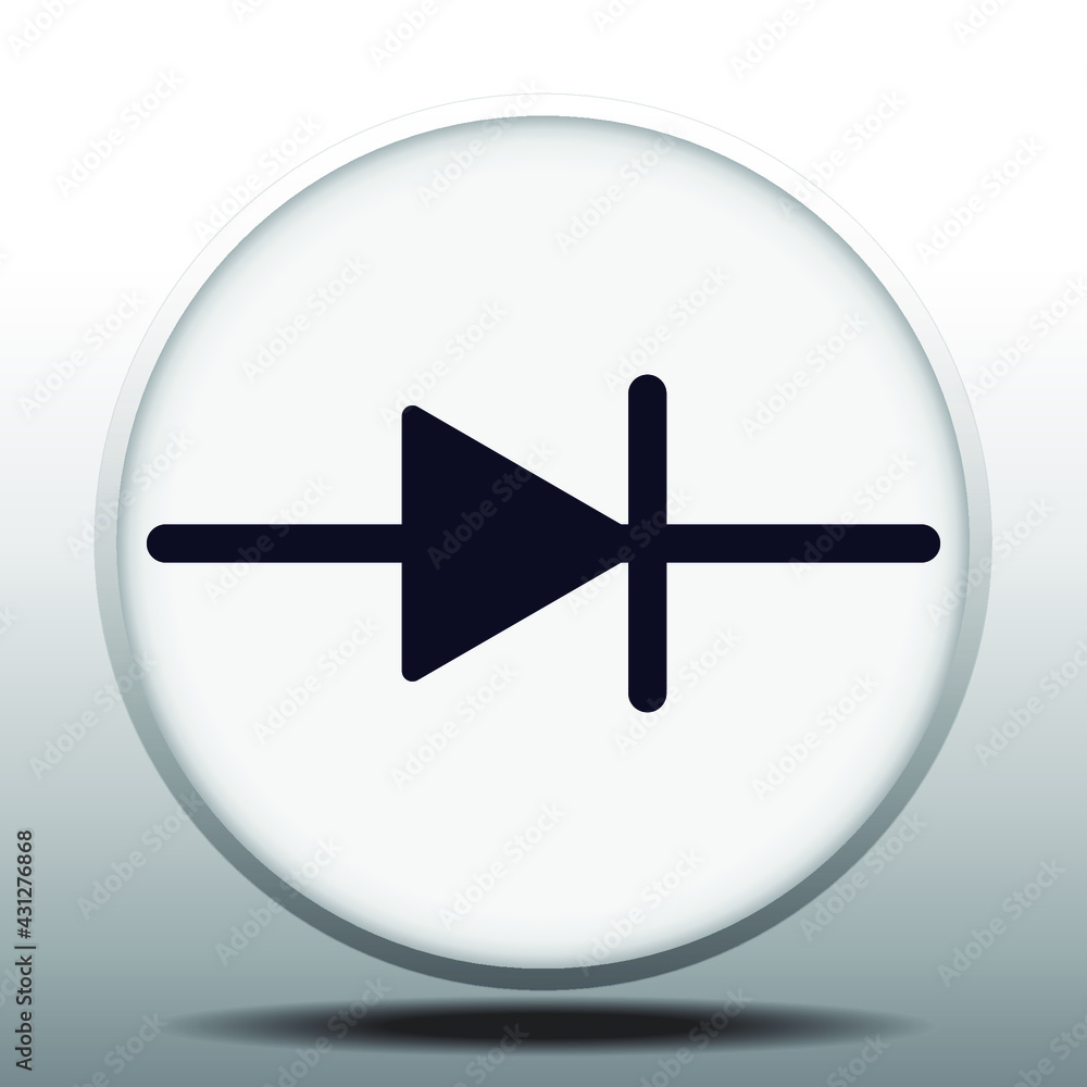 Vector illustration symbol Diode (Rectifier Diode) Generic Symbol Stock ...