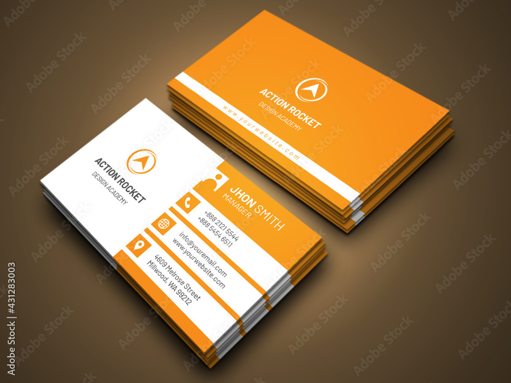 shape business card design Stock Vector | Adobe Stock