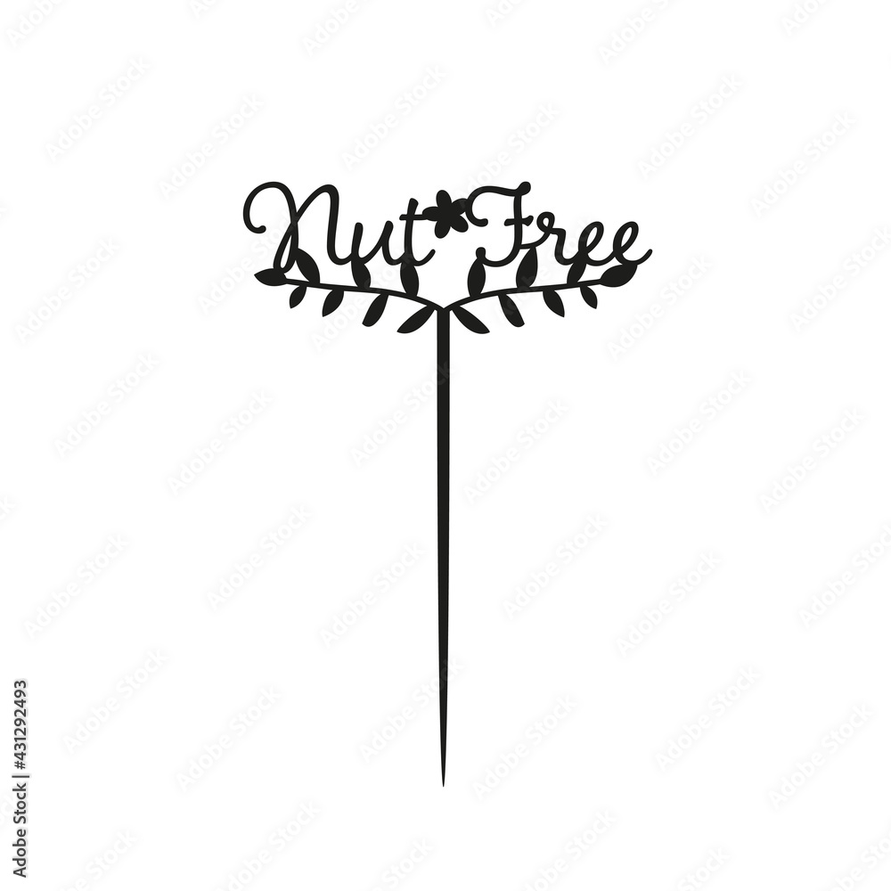Vegan cake topper. Diet cake toppers for laser cutting. Laser cut ...