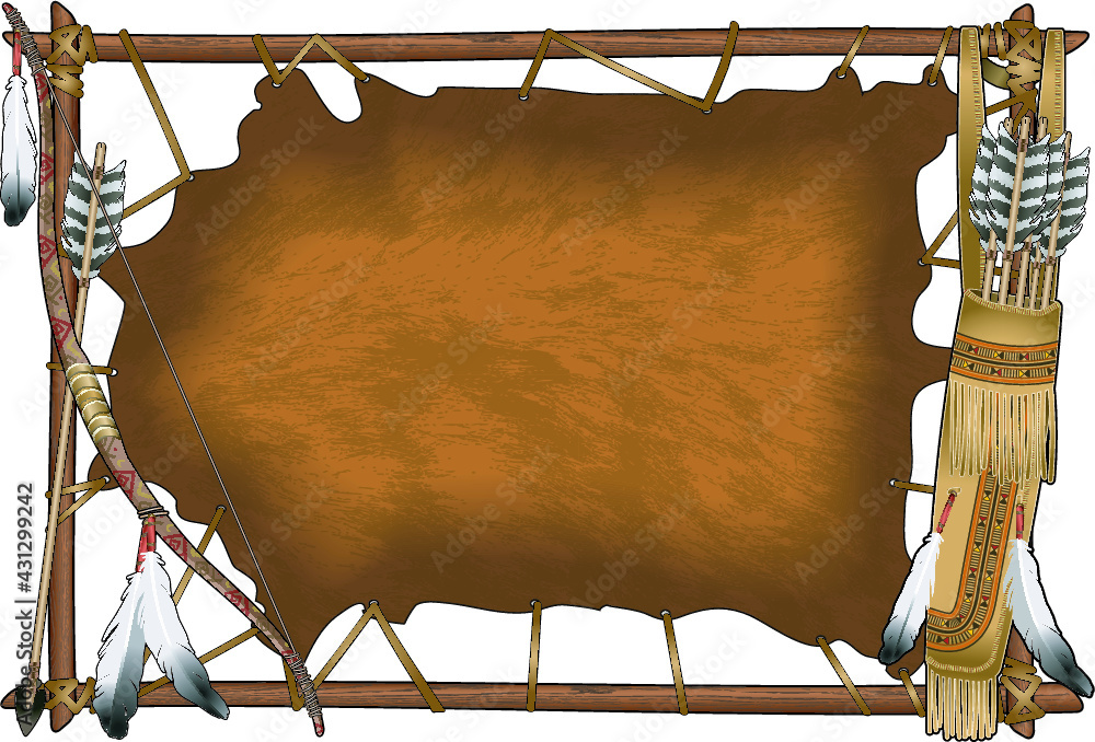 native american indian vector background Stock Vector | Adobe Stock