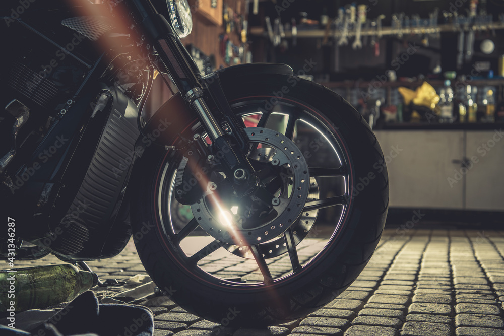 Modern Motorcycle Garage