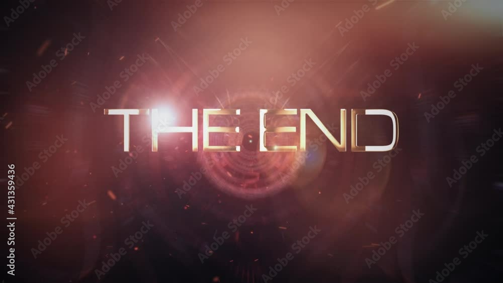 Vidéo Stock The End futuristic cinematic sci-fi stock video footage. 4K ...