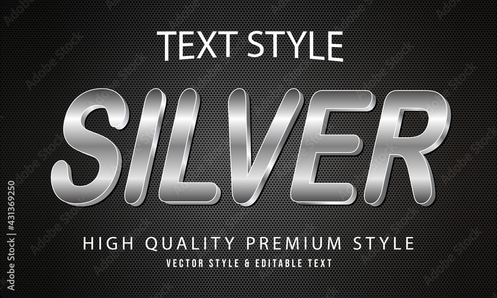 silver effect italic letters on a dark background, Shiny silver 3d ... silver effect italic letters on a dark background, Shiny silver 3d ...